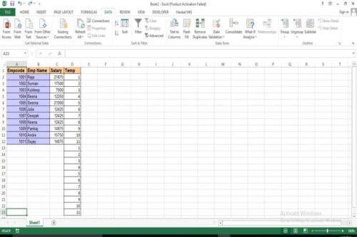 Insert Alternate Blank Rows In Excel - MARStraining